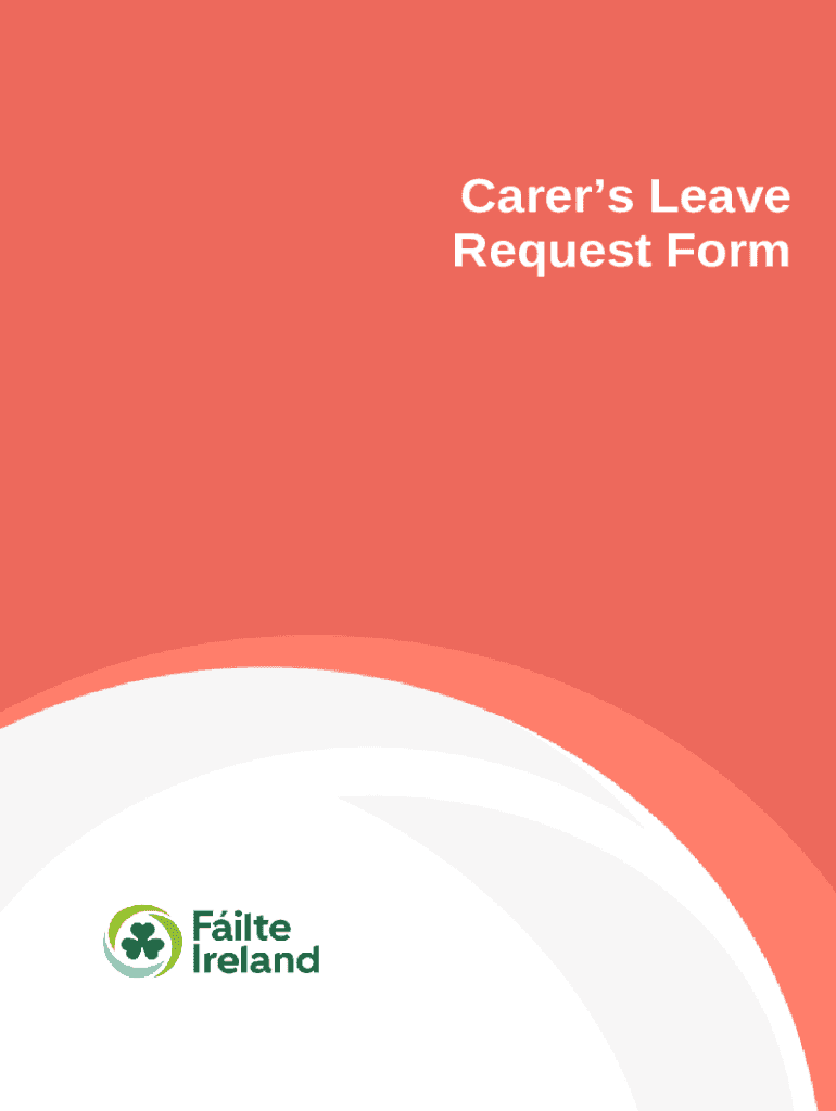 HR 108 c Employee carers leave application Doc Template | pdfFiller