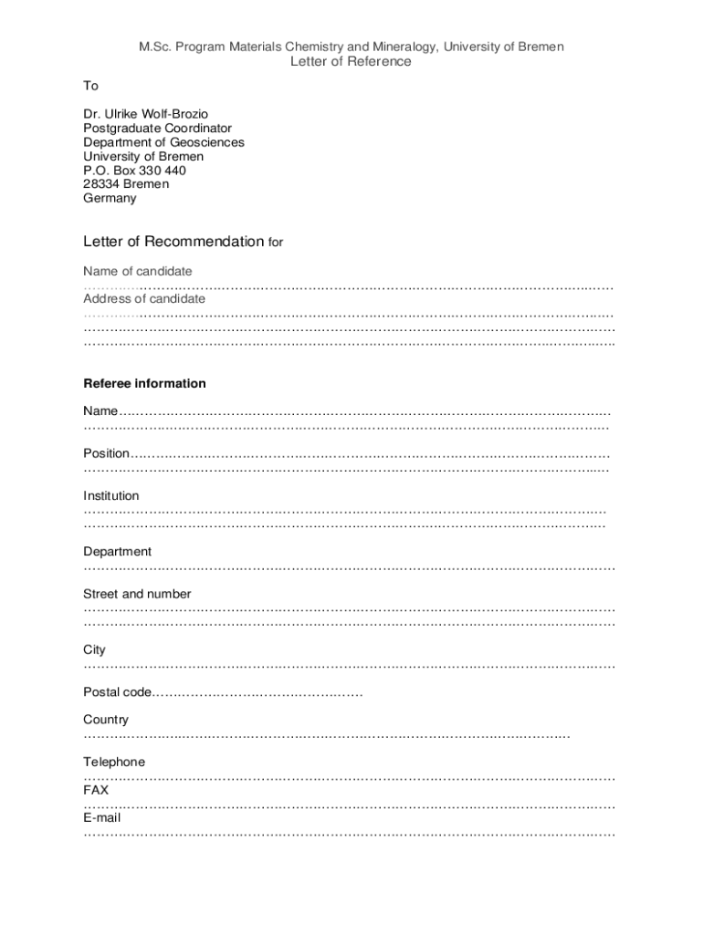 Fillable Online FB5 Master Program Materials Chemistry ... - geo.uni ...