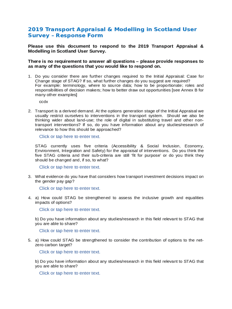 Appraisal and Modelling Strategy: a route map for updating ... Doc ...
