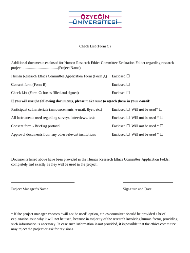 Check List ( C) Doc Template | pdfFiller