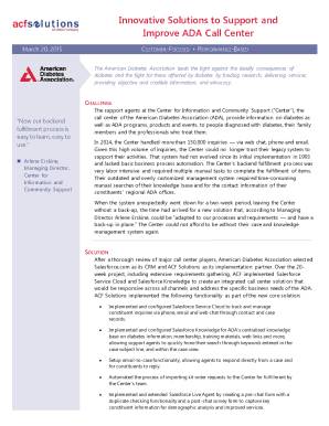 Fillable Online Our Vision and MissionAbout the American Diabetes ...