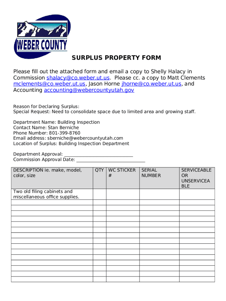 Personal Property s - Assessor Doc Template | pdfFiller