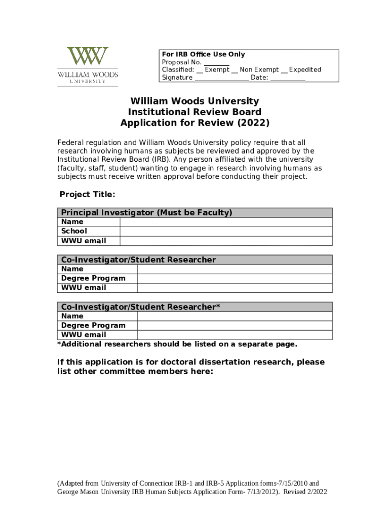 How Variability in the Institutional Review Board Review Process ... Doc Template | pdfFiller