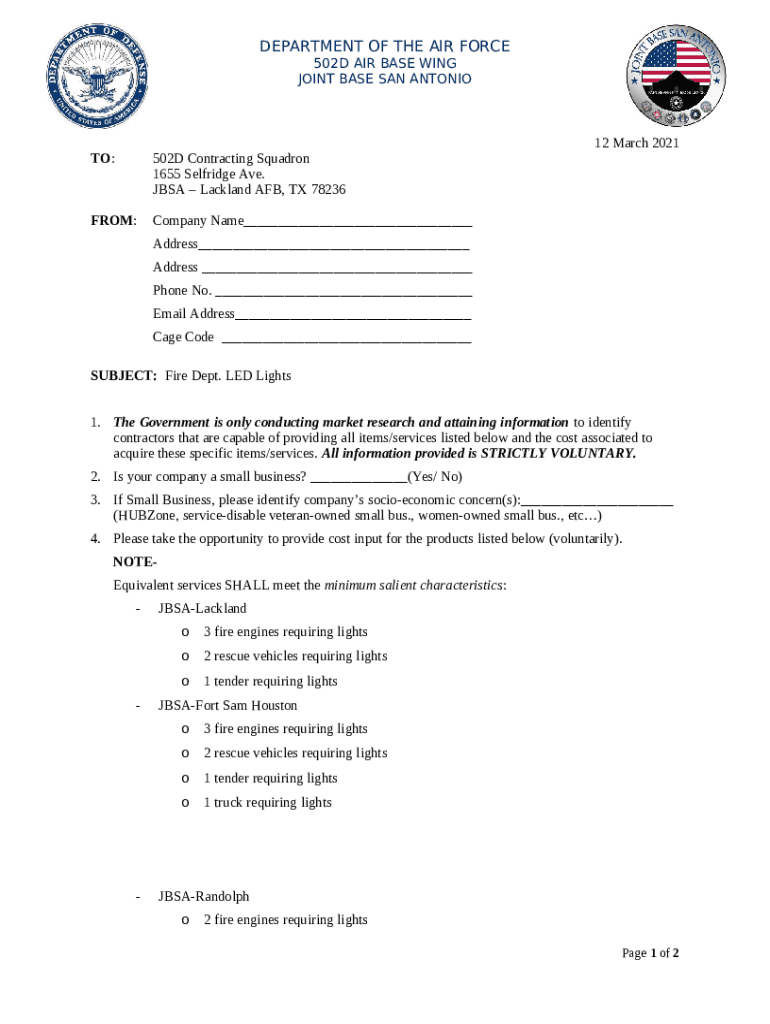 502d Contracting Squadron (502 CONS), Joint Base San ... Doc Template ...