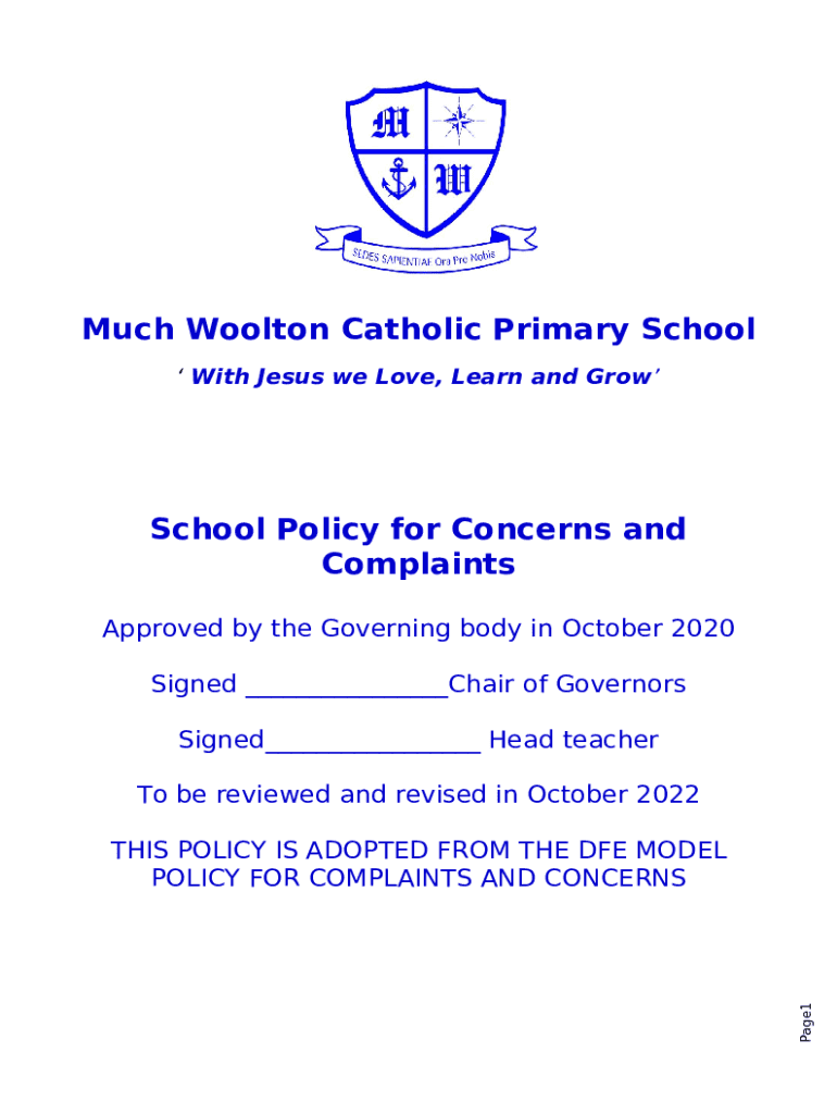 Much Woolton Catholic Primary School (Fees & Reviews) ... Doc Template ...