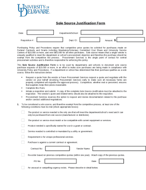 Sole Source Justification Fact Sheet - COPS OFFICE Doc Template | pdfFiller