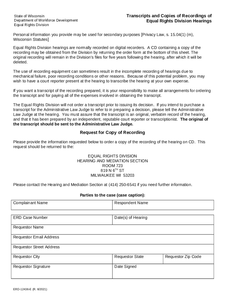 ERD-12436-E, Transcripts and Copies of Recordings of Equal Rights ...