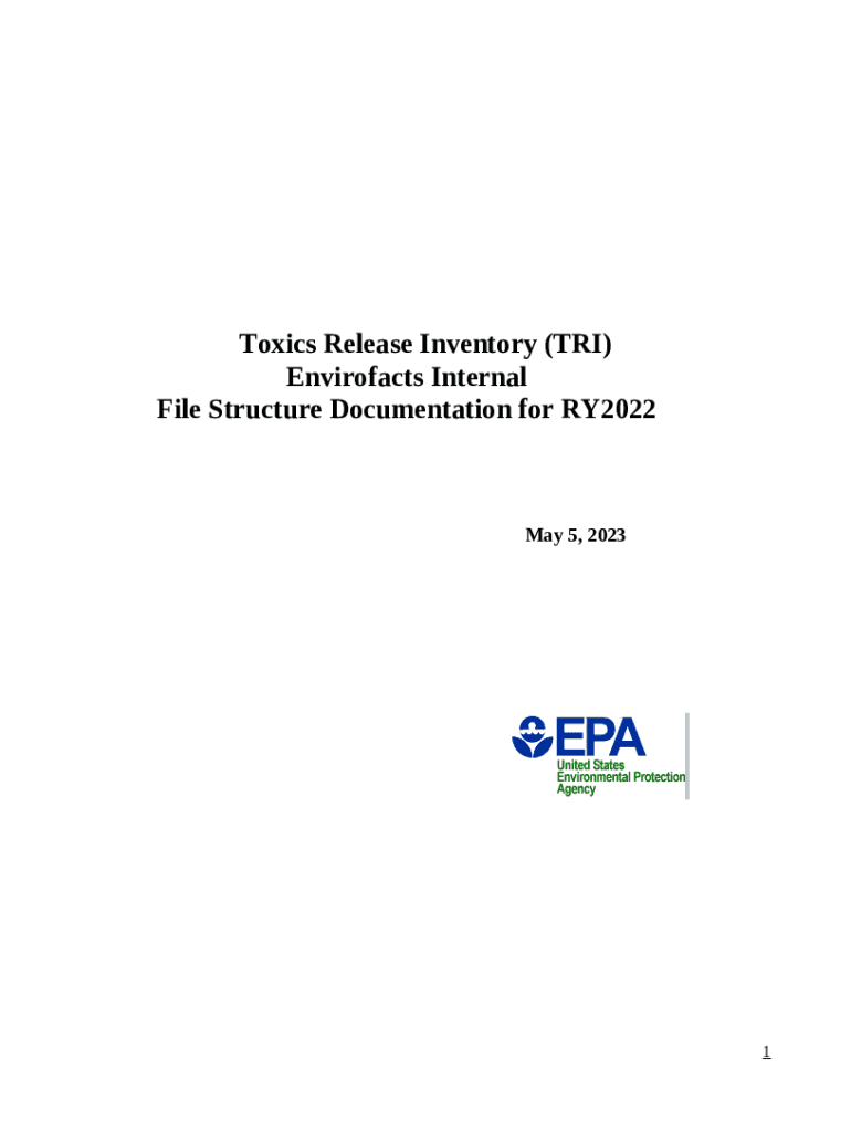 Toxic Release Inventory (tri) It's Your Right To Know folder Doc ...