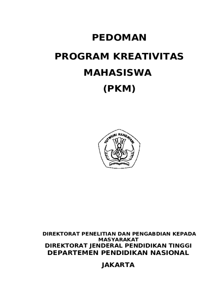 Petunjuk Teknis PKM-PM Doc Template | pdfFiller