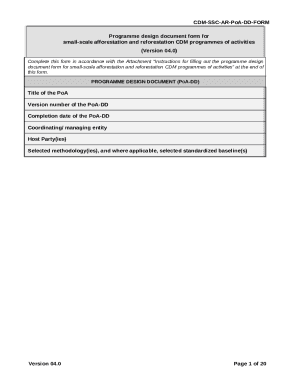 Template (PRC) - CDM - cdm unfccc Doc Template | pdfFiller