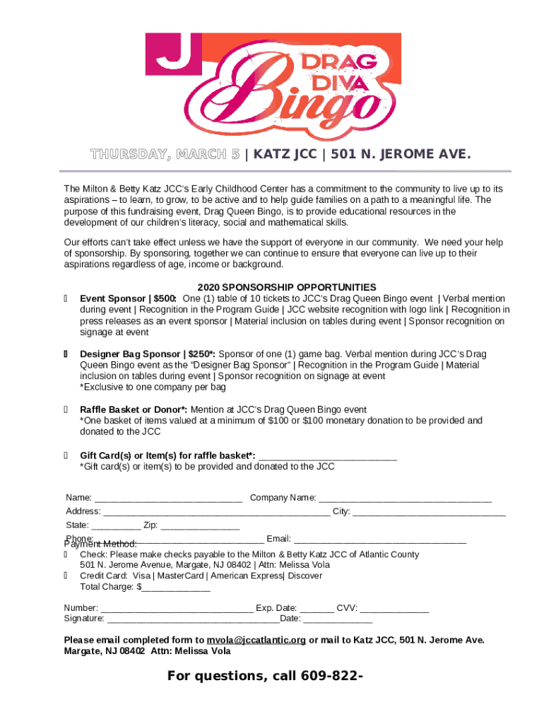 Celebrate a Festive Fall at the Milton & Betty Katz JCC Doc Template | pdfFiller