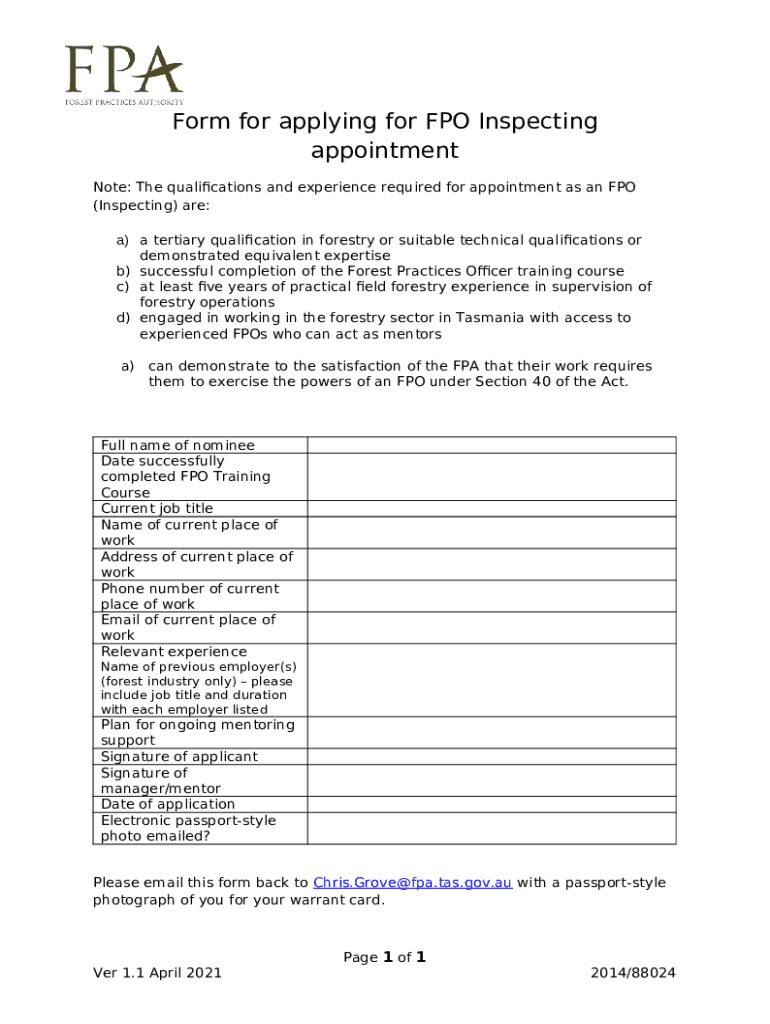 Application and Statement of Qualification (DME/DPRE/ ... Doc Template ...