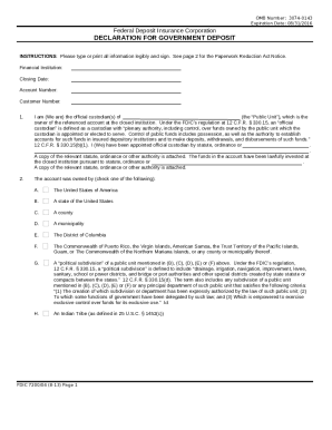Fillable Online Form 7200 04 Declaration for Public Unit Deposit. 7200 ...