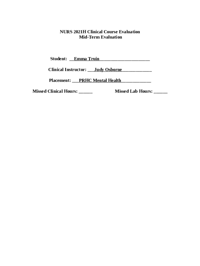 Student:Emma Truin Doc Template | pdfFiller