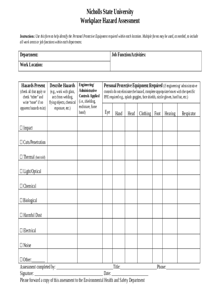 Personal-Protective-Equipment-Hazard-Assessment-. ... Doc Template ...