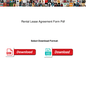 Fillable Online Rental Lease Agreement Form Pdf. Rental Lease Agreement ...