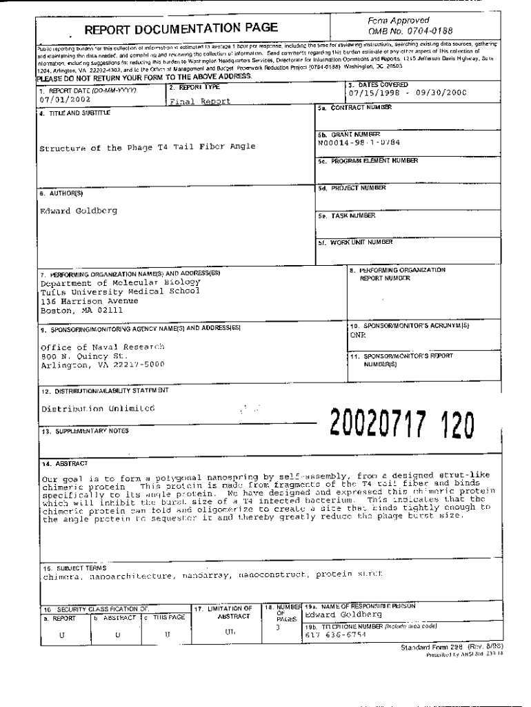 Fillable Online Fillable Online handle dtic Form Approved REPORT ... Fillable Online Fillable Online handle dtic Form Approved REPORT ...