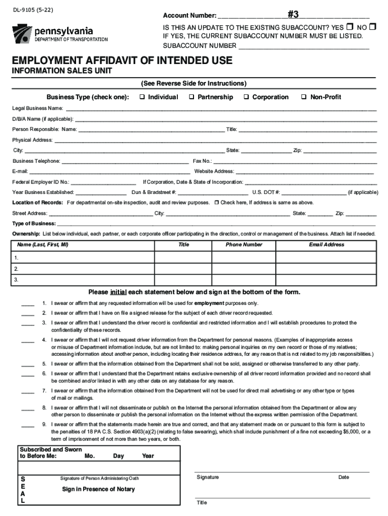 Fillable Online Pennsylvania MVR Form Fax Email Print - pdfFiller