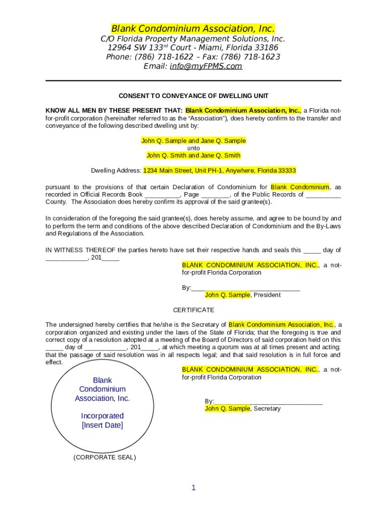 A RESOLUTION OF THE BOARD OF DIRECTORS OF REPUBLIC SQUARE CONDOMINIUM ...