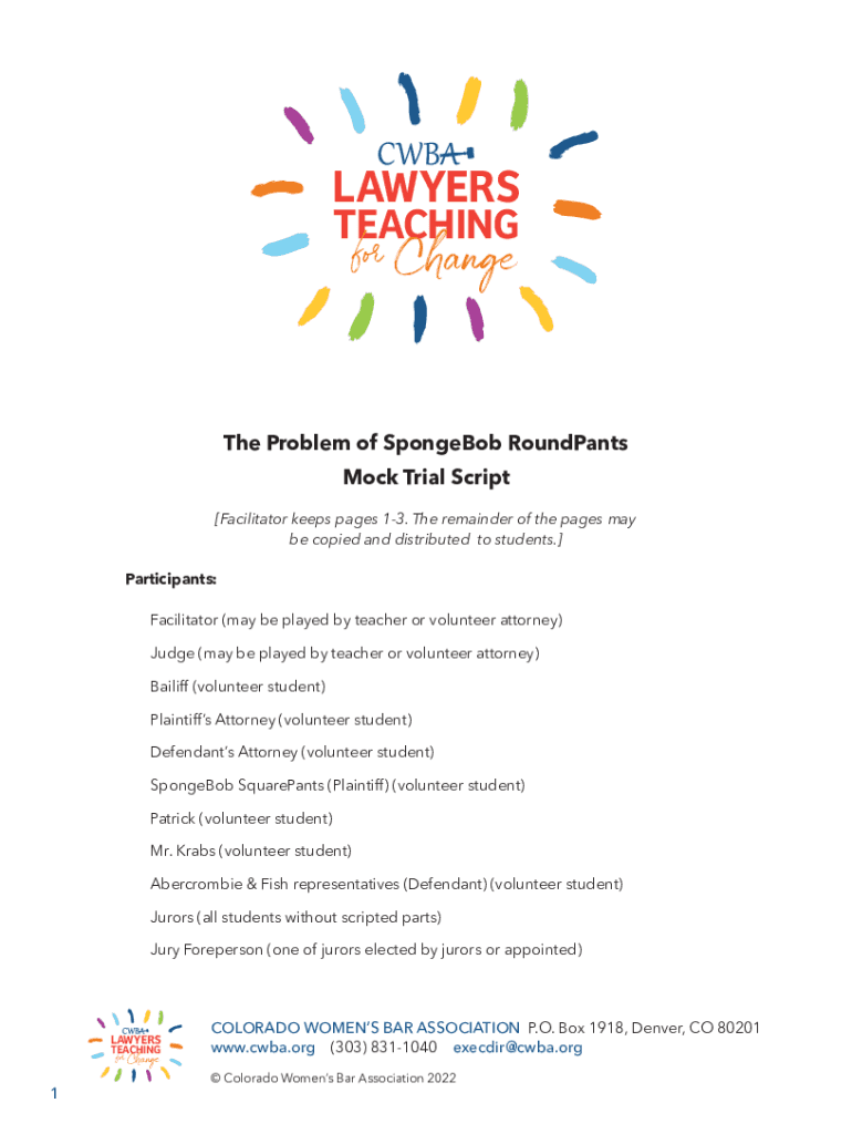 Fillable Online The Case of SpongeBob SquarePants Versus Seamart Fax ...