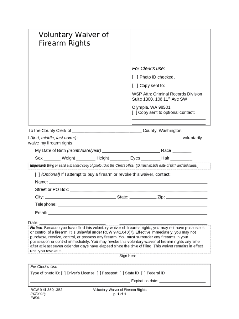 Washington State Patrol Trooper Cadet Doc Template | pdfFiller