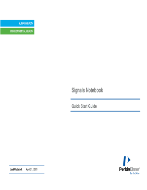 Fillable Online Signals Notebook Data Sheet Fax Email Print - pdfFiller