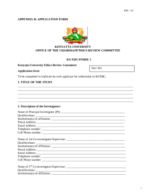 University ethics application Doc Template | pdfFiller