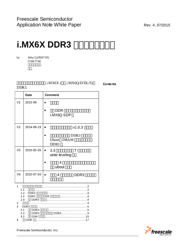 i.MX 6/7 DDR Stress Test Tool - NXP Community Doc Template | pdfFiller