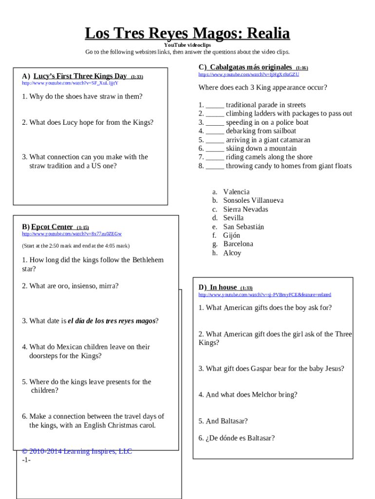 Los Tres Reyes Magos / The Three Wise Men - A Cuerpo Doc Template ...