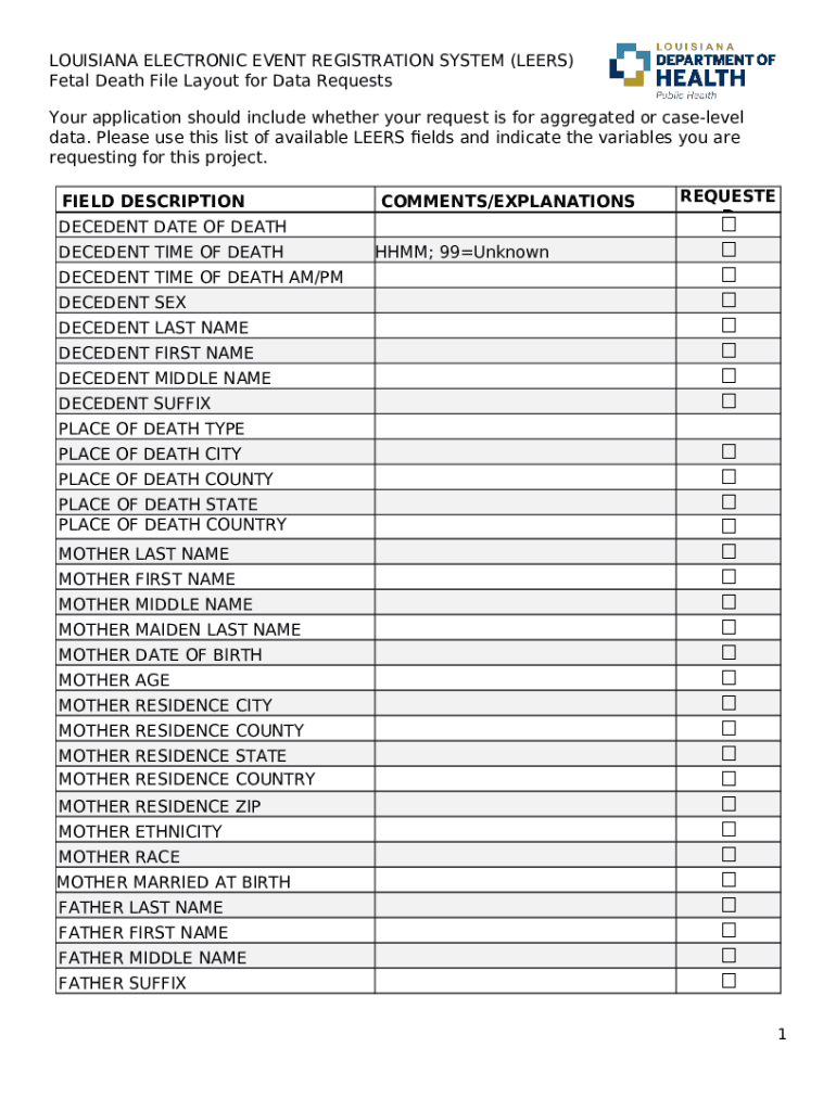 Aggregate Data Request Doc Template | pdfFiller