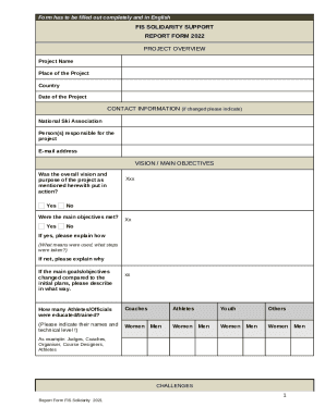 TEMPLATE for the preparation of annual progress reports ... Doc Template | pdfFiller