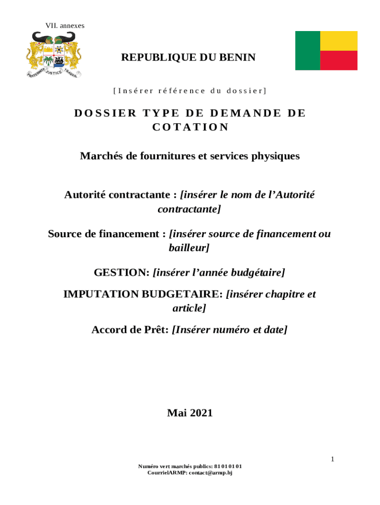 Modle de Lettre de demande de cotation Cette ... Doc Template | pdfFiller