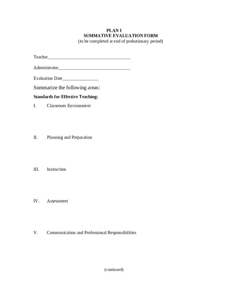 TEACHER/EDUCATIONAL SPECIALIST EVALUATION ... Doc Template | pdfFiller