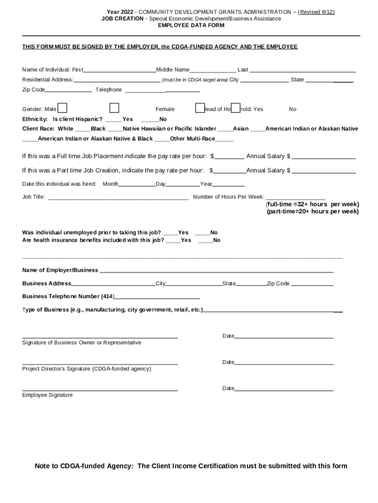 Community Economic Development (CED) - city milwaukee Doc Template ...