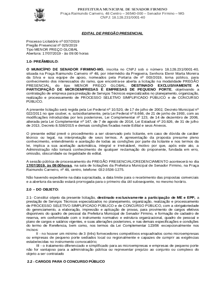 Processo II.pdf Doc Template | pdfFiller