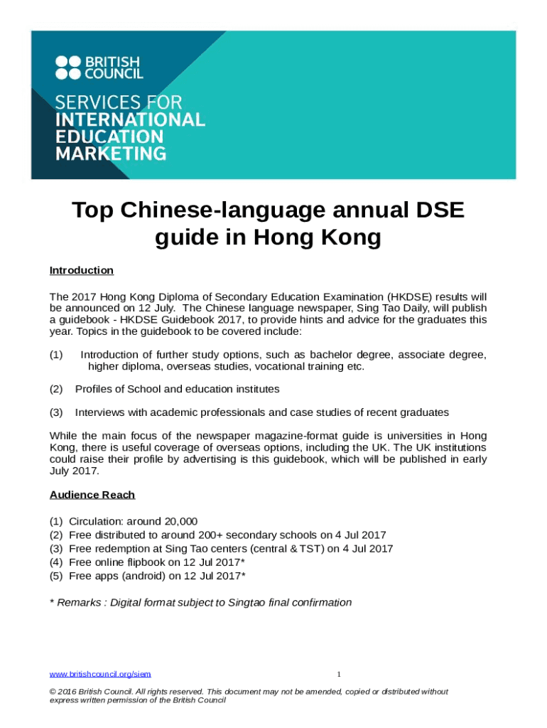 Hong Kong Diploma of Secondary Education (HKDSE) ... Doc Template ...