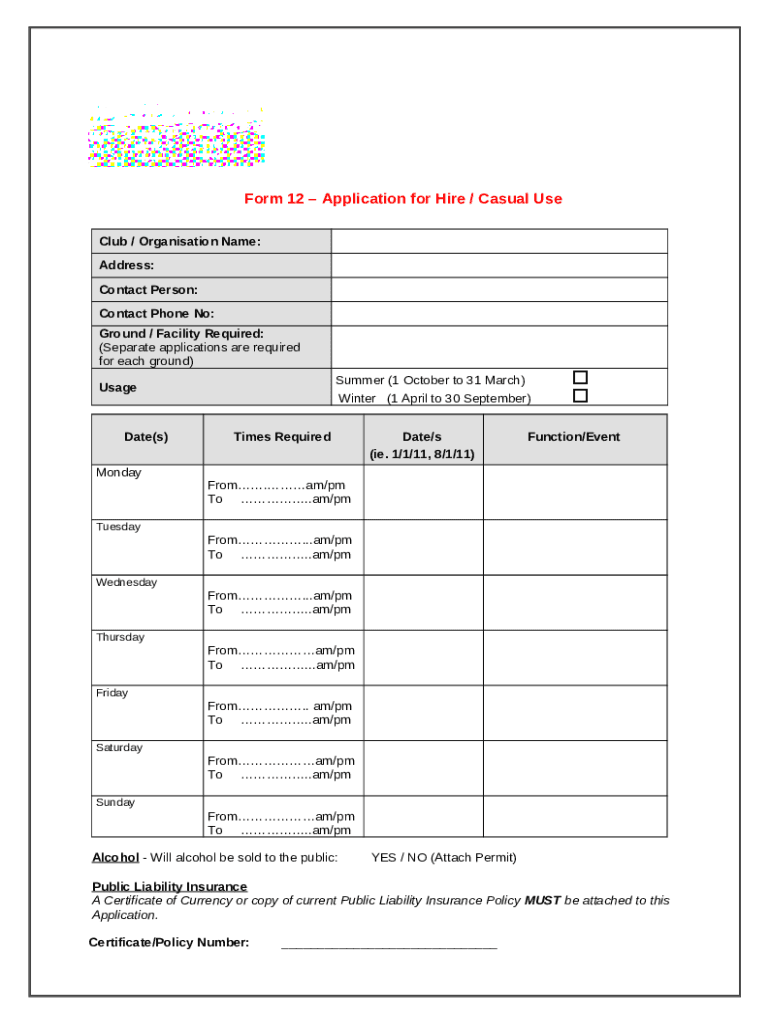 Hotel Application Pdf - Fill Online, Printable, ... Doc Template ...