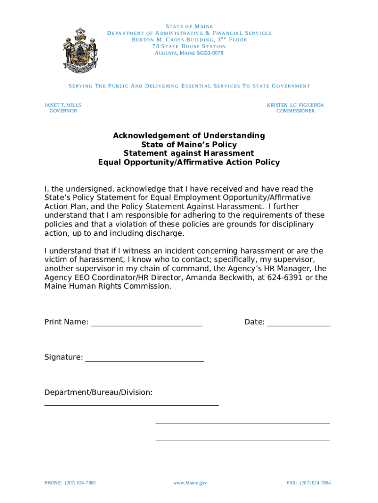 Affirmative Action Statement - Office of Equal Opportunity Doc Template ...