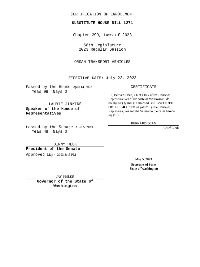 1 - Authorized Print VersionHB 203 ENROLLED BILL AN ... Doc Template | pdfFiller