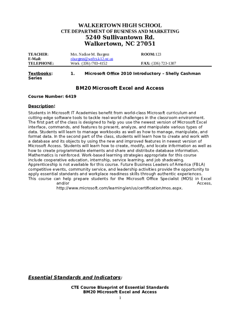 Career Technical Education / WS/FCS CTE Career Clusters Doc Template | pdfFiller