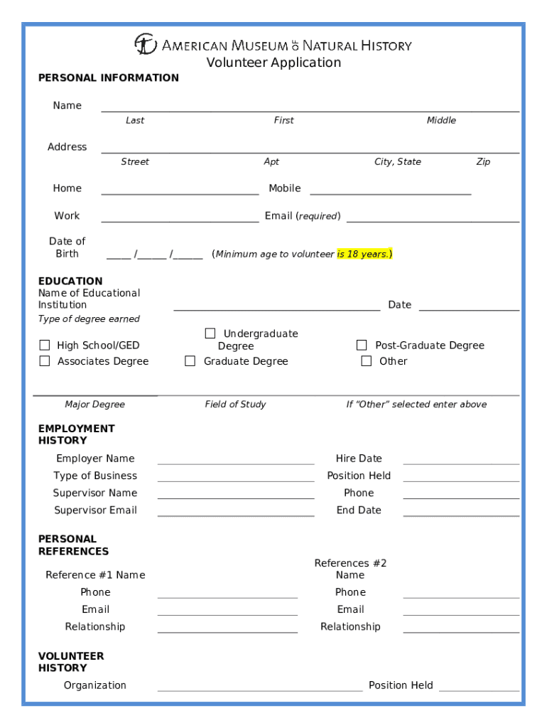 Volunteer - National Museum of the USAF Doc Template | pdfFiller