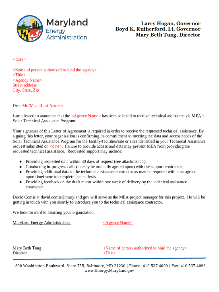 Free Agency Letterhead Word Templates - energy maryland Doc Template ...