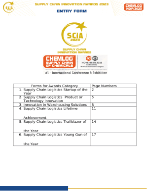 DoD Award for Supply Chain Excellence Doc Template | pdfFiller