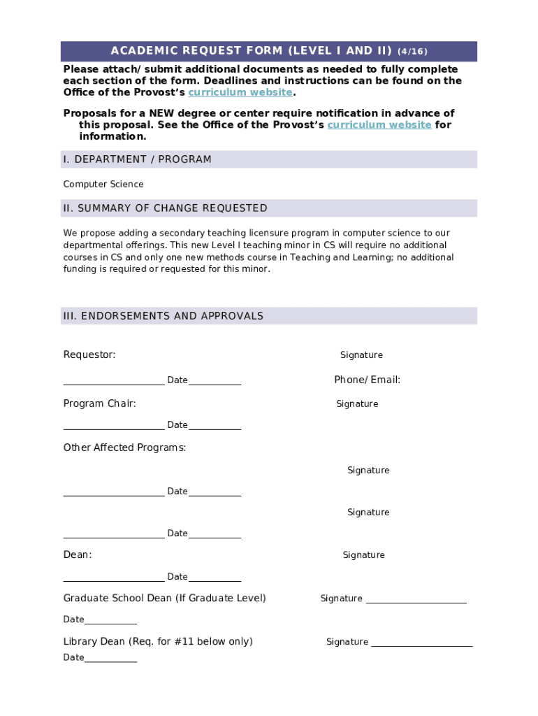 Deadlines and instructions can be found on the Office of the Provost's ...