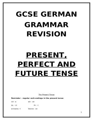 Learn how to conjugate verbs in German in the present tense Doc ...