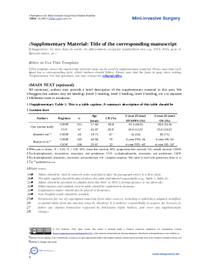 Guidelines for atting Gene and Protein Names Doc Template | pdfFiller