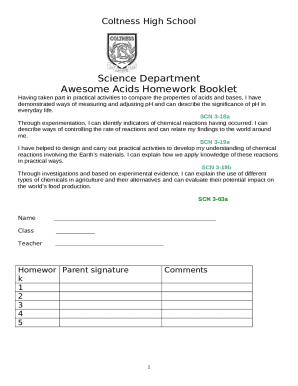 Acids, Bases and pH: Student Worksheet Doc Template | pdfFiller