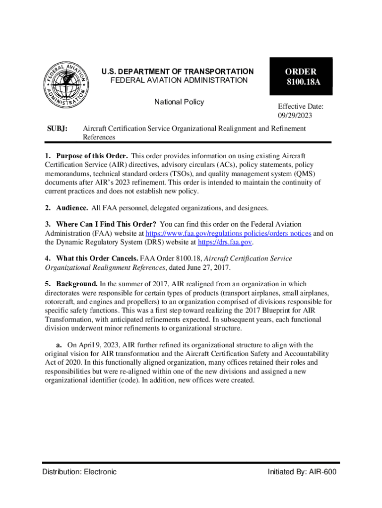 Fillable Online Updated Policy on Organization Designation ...