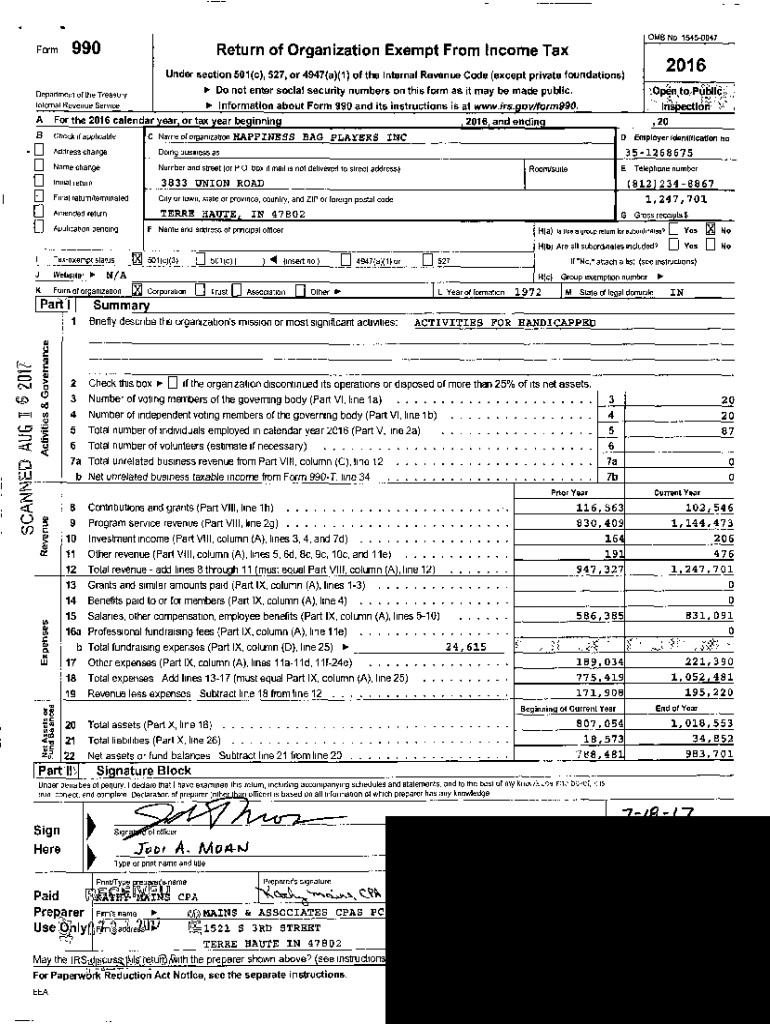 Fillable Online Under section 501 ( c), 527 , or 4947 (a)(1) of the Internal Revenue Code ...