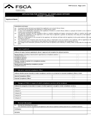 FSP 13 - fais-compliance.co.za Doc Template | pdfFiller